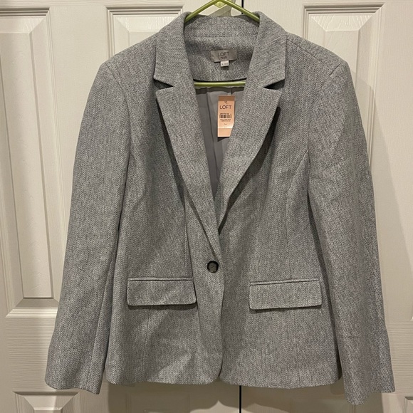 LOFT | Jackets & Coats | Loft Herringbone Blazer | Poshmark